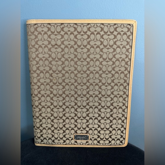 Coach | Office | Coach Signature Portfolio Padfolio Notebook Desk ...